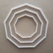 Nonagon Nine Side Polygon Shape Cookie Cutter Dough Biscuit Pastry ...