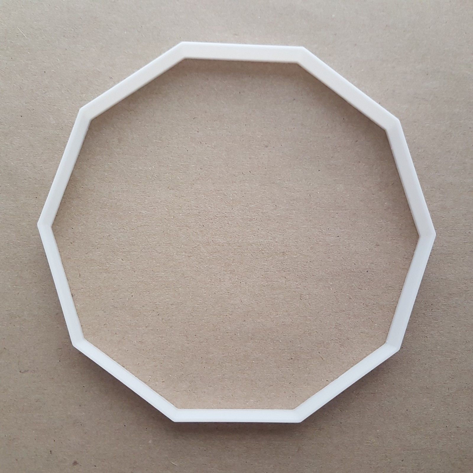 Decagon Ten Side Polygon Shape Cookie Cutter Dough Biscuit Pastry ...