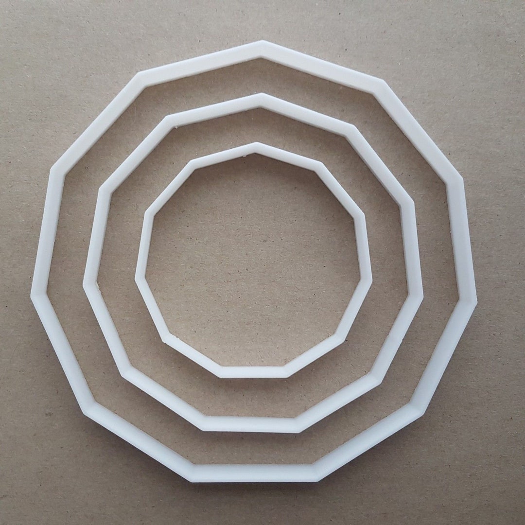 Hendecagon Eleven Side Polygon Shape Cookie Cutter Dough Biscuit ...