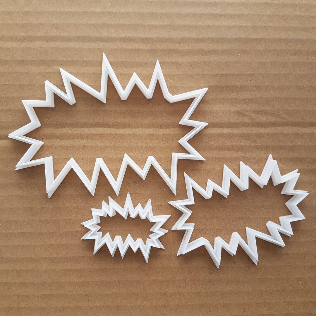 Bam Whack Comic Cartoon Shape Cookie Cutter Dough Biscuit Pastry ...