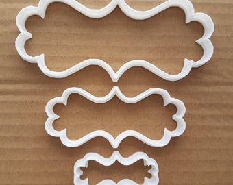 Rectangle Plaque Frame Shape Cookie Cutter Dough Biscuit | Etsy