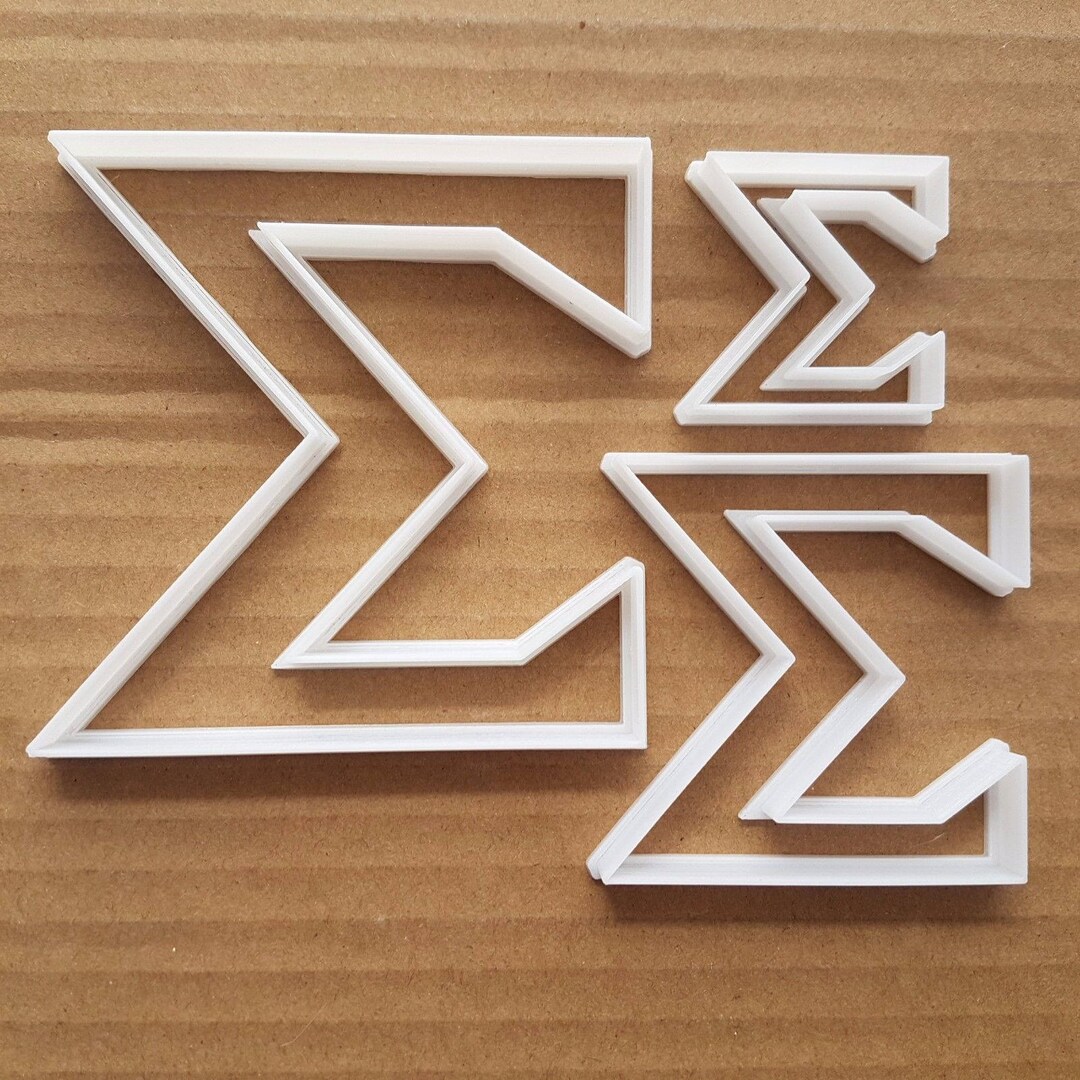 Sigma Greek Alphabet Shape Cookie Cutter Dough Biscuit Pastry Fondant ...