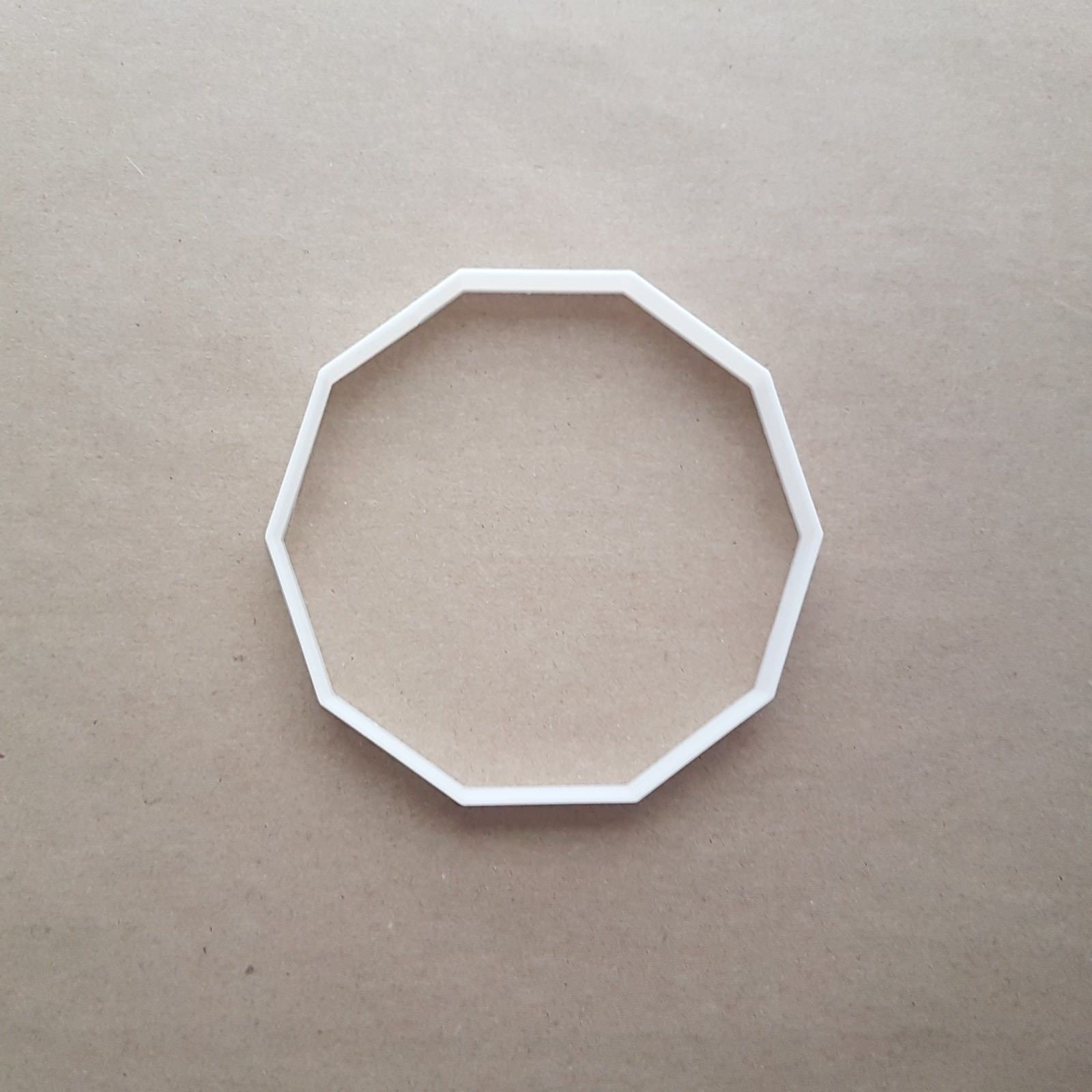 Decagon Ten Side Polygon Shape Cookie Cutter Dough Biscuit | Etsy