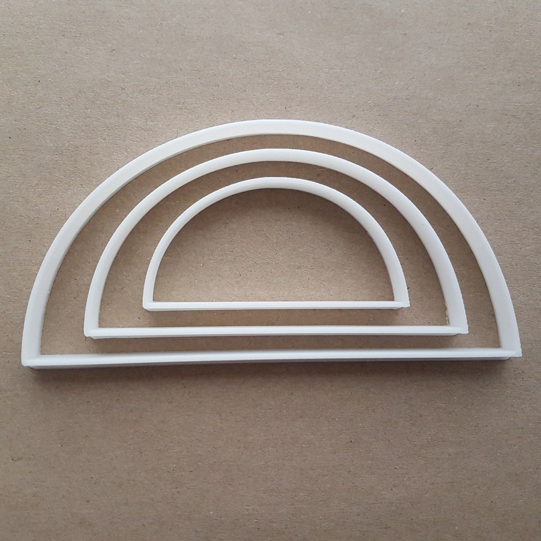 Semicircle Curve Half Rainbow Shape Cookie Cutter Dough Biscuit Pastry ...