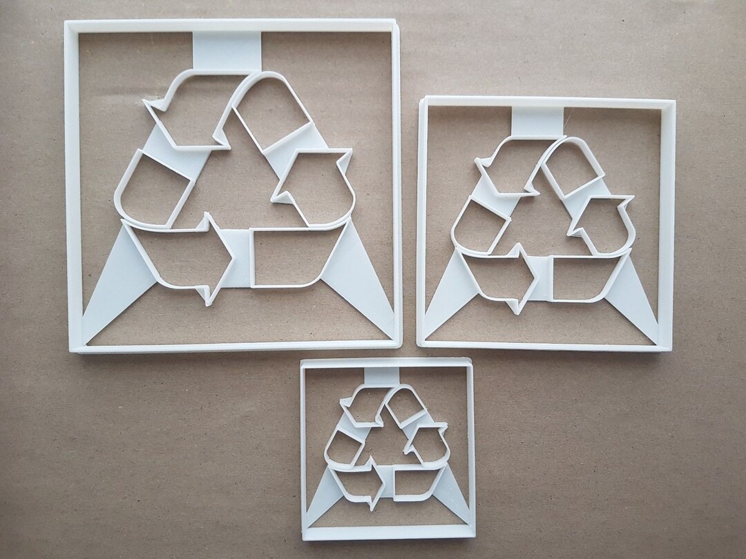 Recycle Sign Symbol Waste Shape Cookie Cutter Dough Biscuit Pastry ...