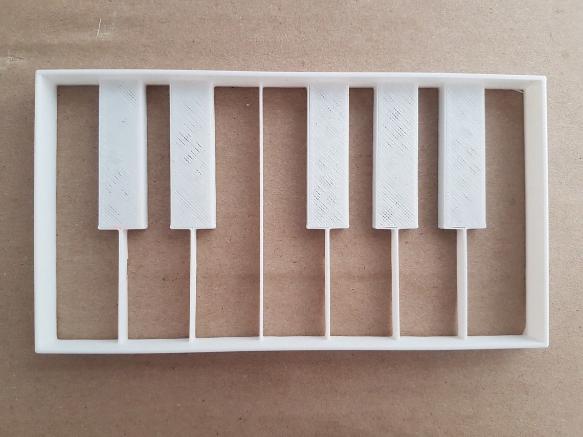 Keyboard Piano Instrument Shape Cookie Cutter Dough Biscuit Pastry ...