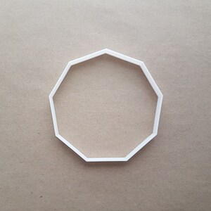 Nonagon Nine Side Polygon Shape Cookie Cutter Dough Biscuit Pastry ...