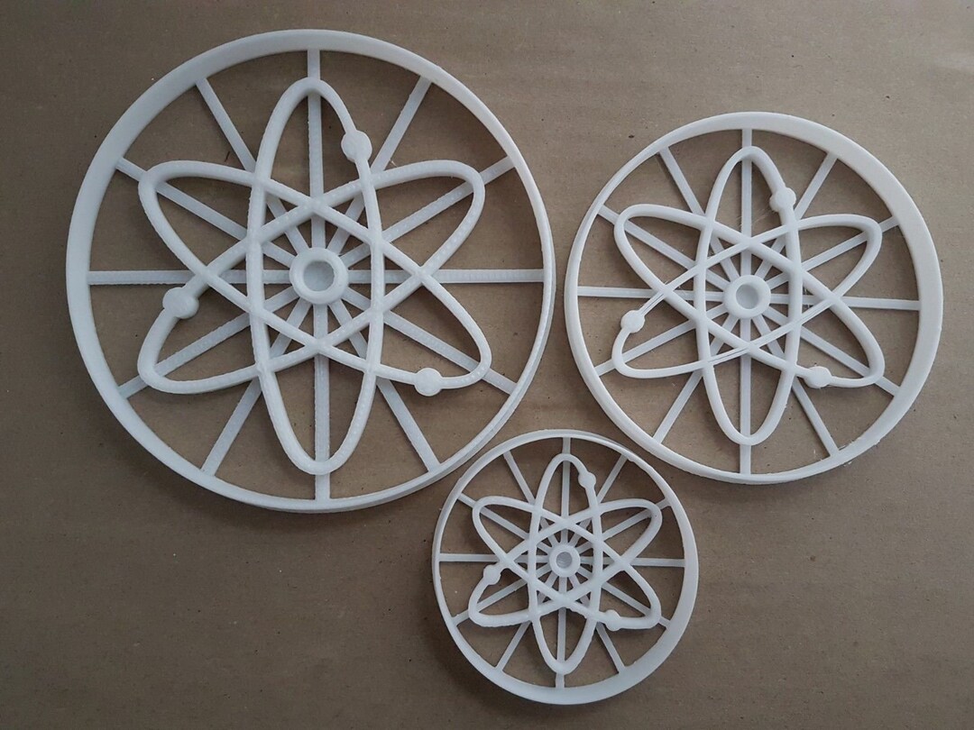 Atom Symbol Matter Quantum Mass Shape Cookie Cutter Dough Biscuit ...