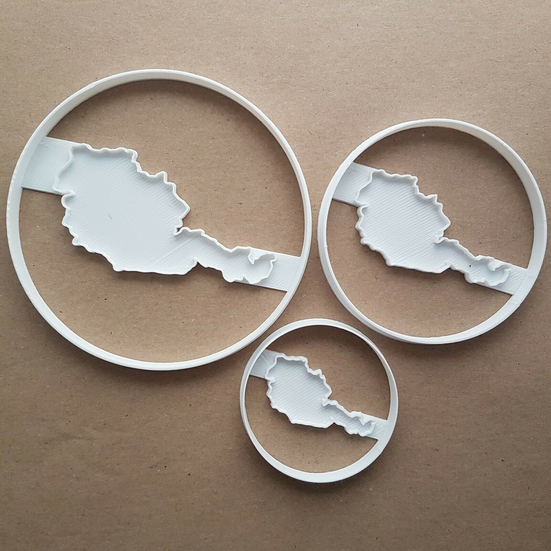 Austria Map Country World Shape Cookie Cutter Dough Biscuit Pastry ...