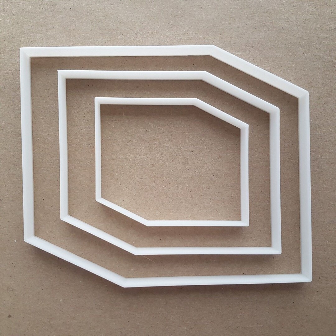 Cube Cuboid Box Shape Cookie Cutter Dough Biscuit Pastry Fondant Sharp ...