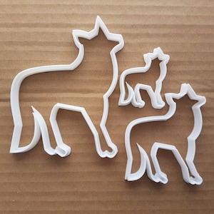 Fox Vixen Red Arctic Cape Shape Cookie Cutter Dough Biscuit Pastry ...