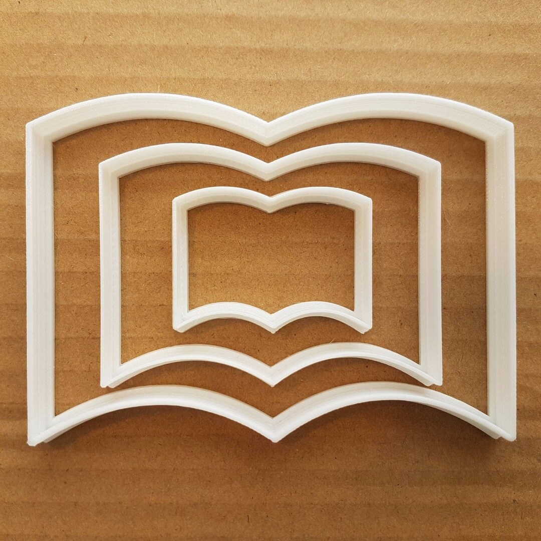 Book Shape Cookie Cutter Magazine Biscuit Pastry Dough Reading ...
