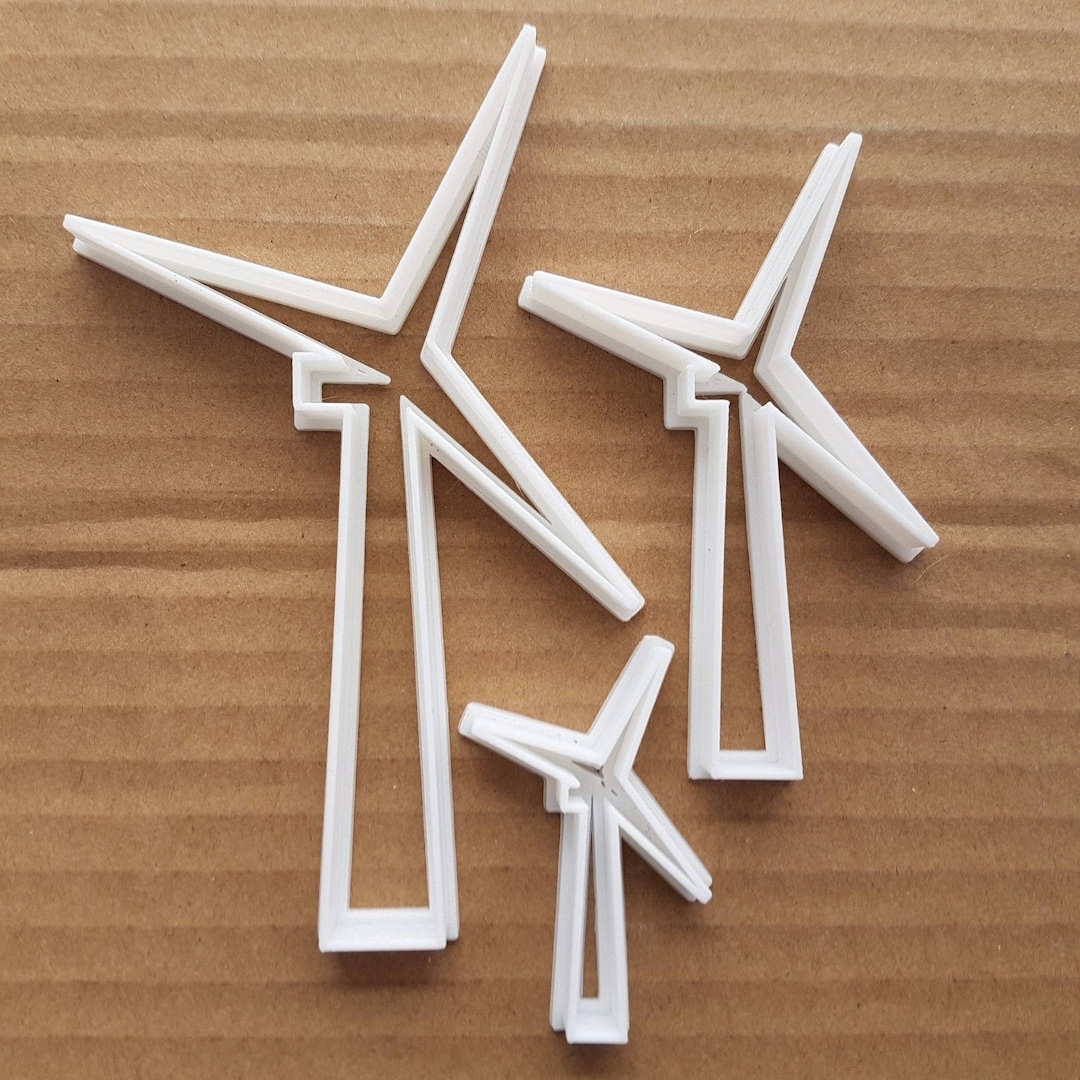 Wind Turbine Mill Farm Shape Cookie Cutter Dough Biscuit Pastry Fondant ...