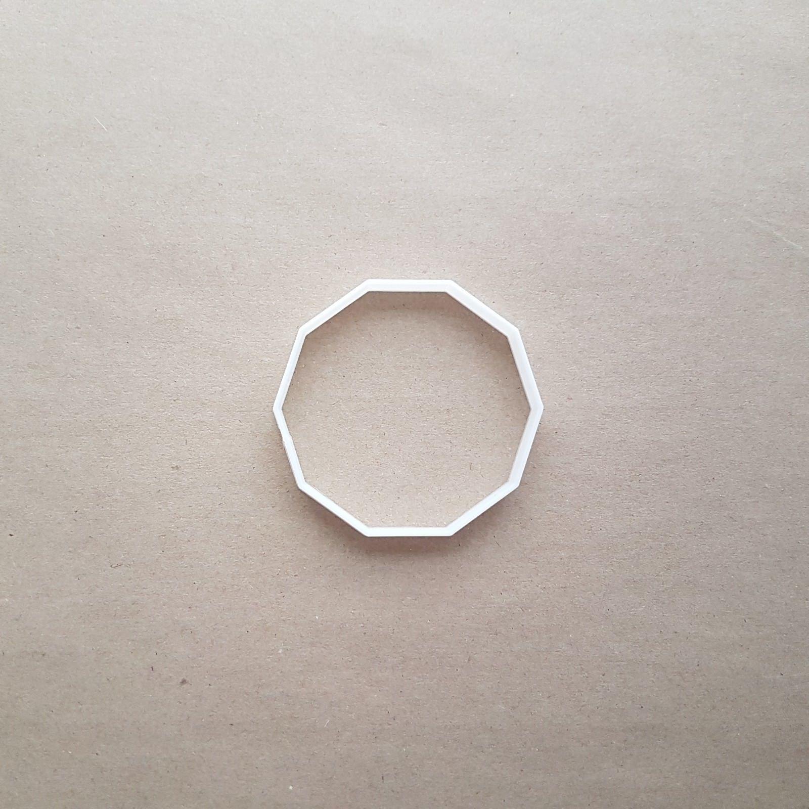 Decagon Ten Side Polygon Shape Cookie Cutter Dough Biscuit Pastry ...