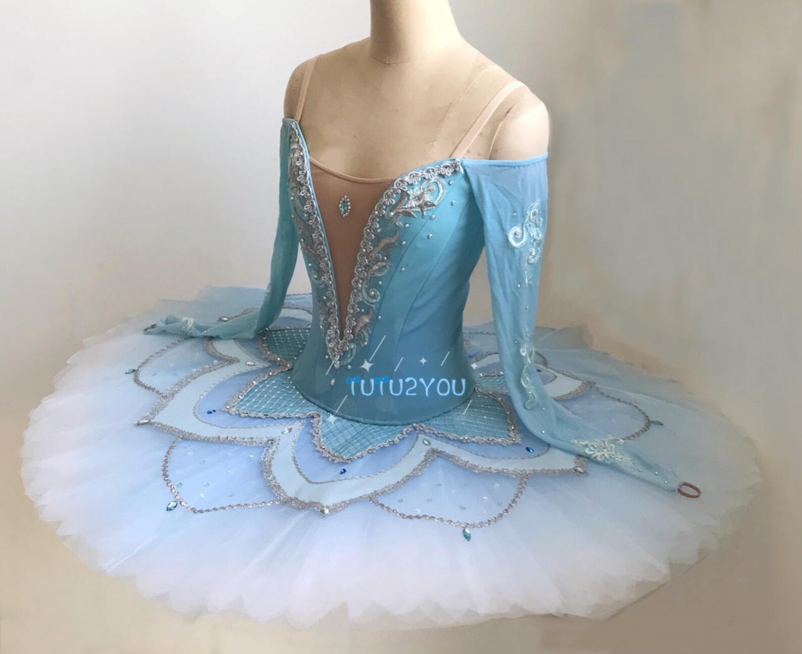 B-015 Professional Blue Platter Ballet Tutu YAGP | Etsy