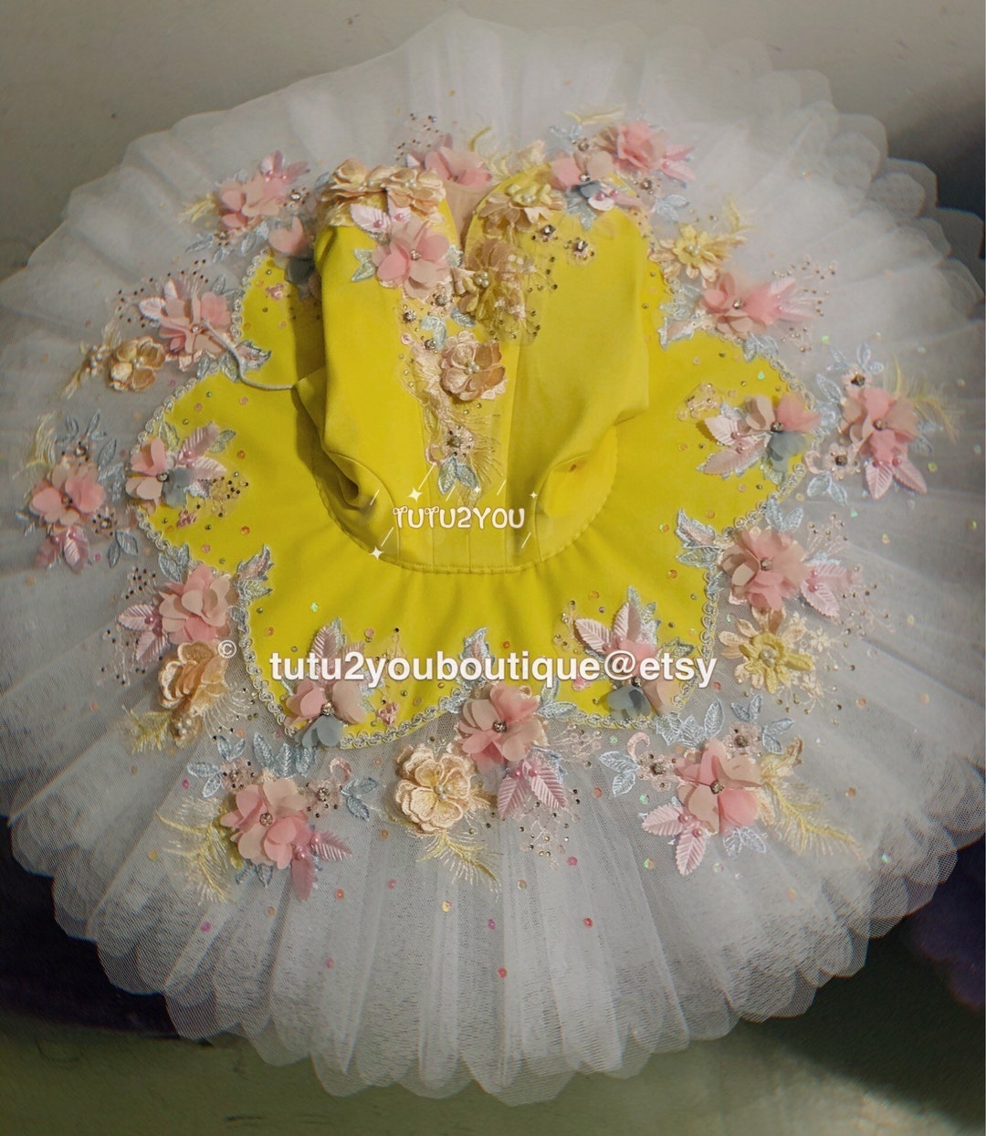 Y-003 Professional Yellow Platter Ballet Tutu YAGP - Etsy