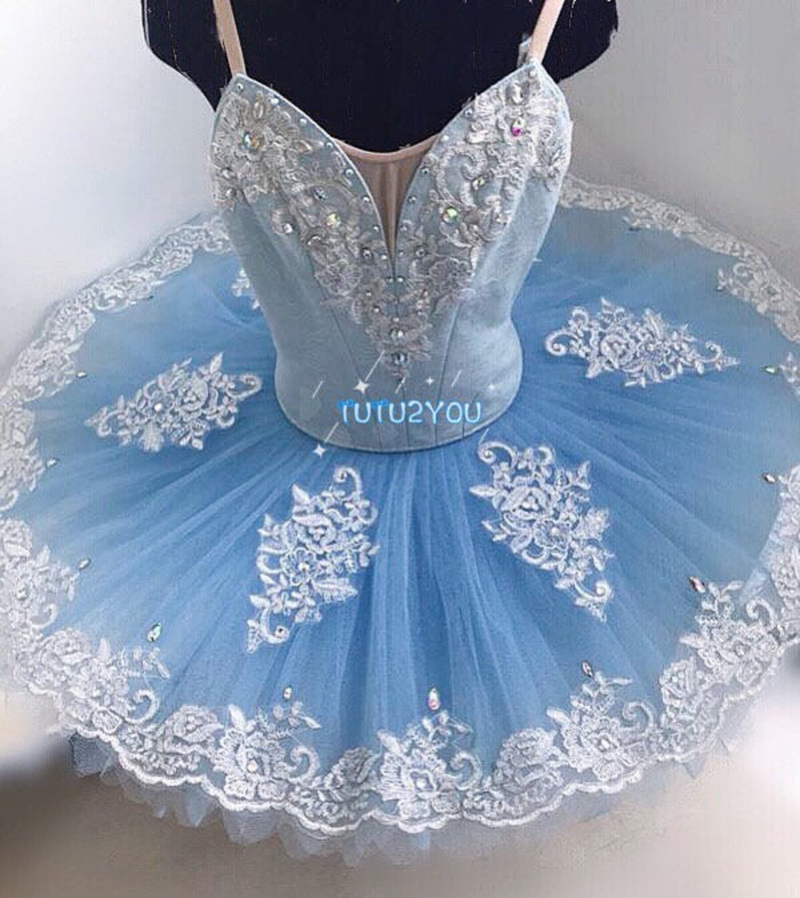 B-012 Professional Blue Platter Ballet Tutu YAGP - Etsy
