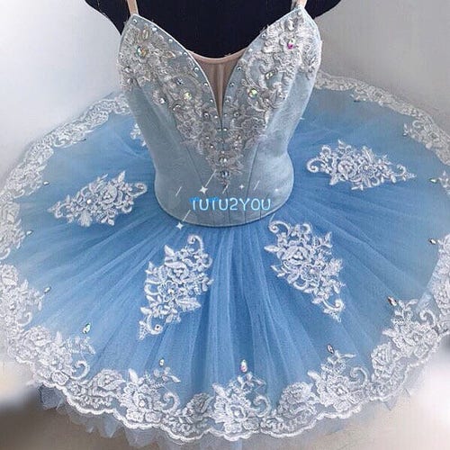 B-013 Professional Blue Platter Ballet Tutu YAGP - Etsy