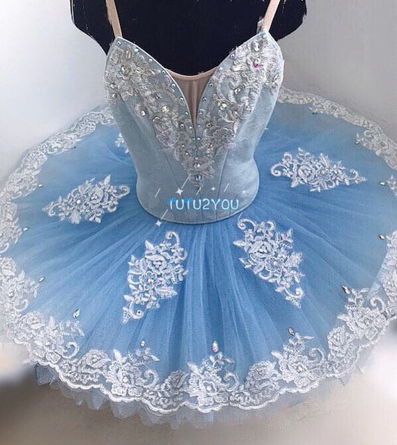 B-012 Professional Blue Platter Ballet Tutu YAGP | Etsy