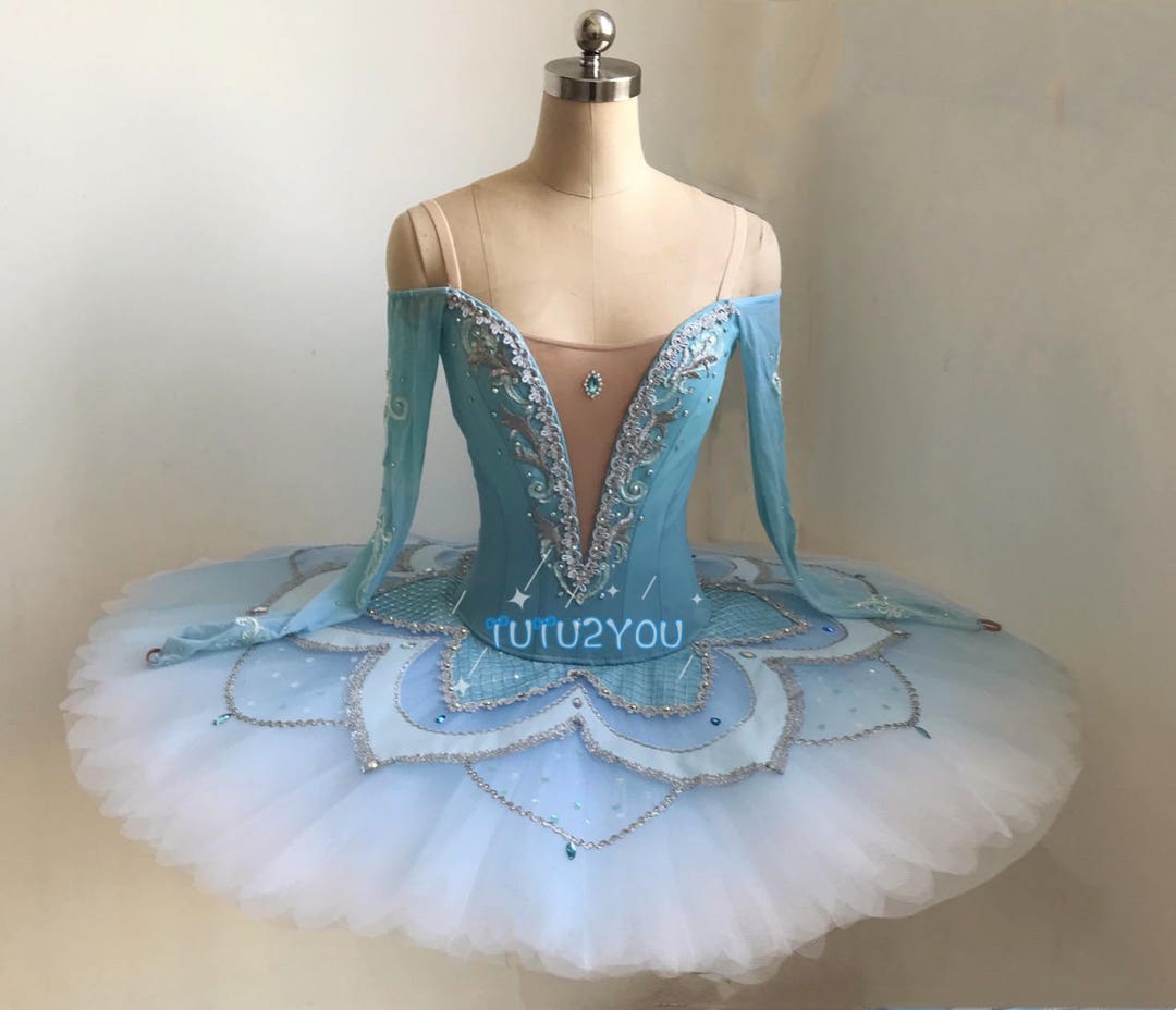 B-015 Professional Blue Platter Ballet Tutu YAGP - Etsy