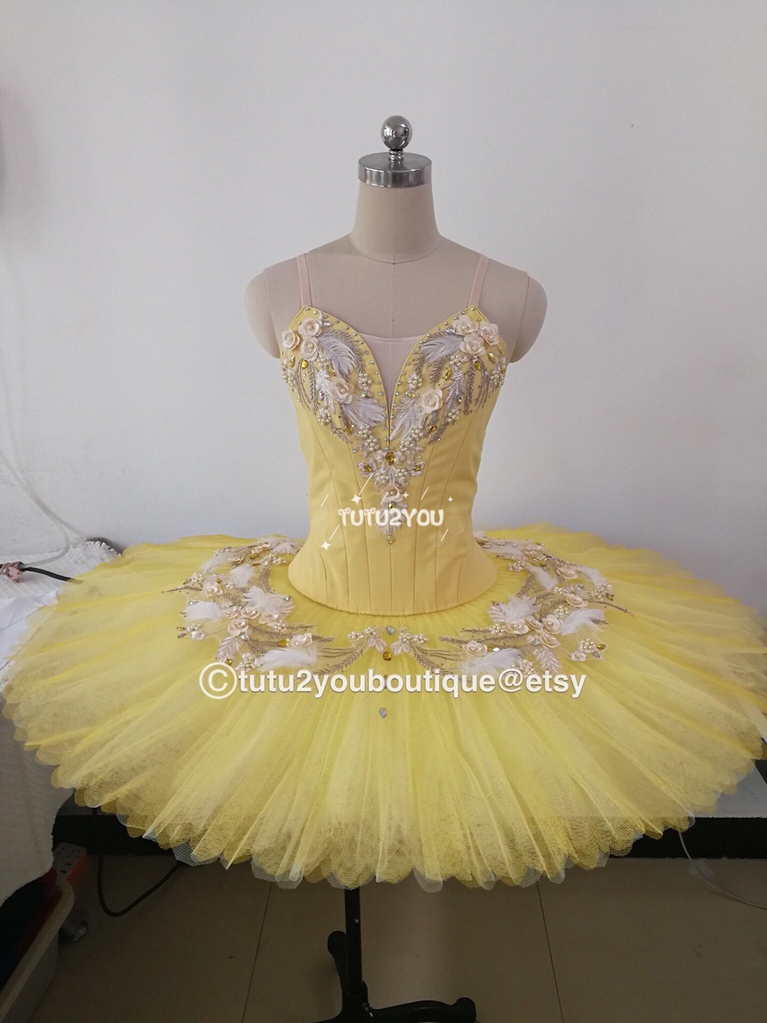 Y-002 Professional Yellow Platter Ballet Tutu YAGP - Etsy