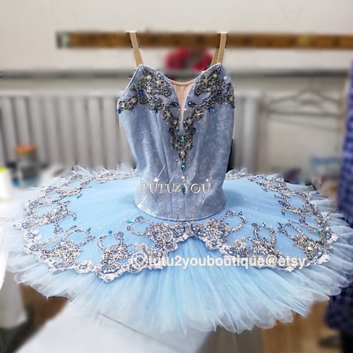 B-019 Professional Blue Platter Ballet Tutu YAGP | Etsy