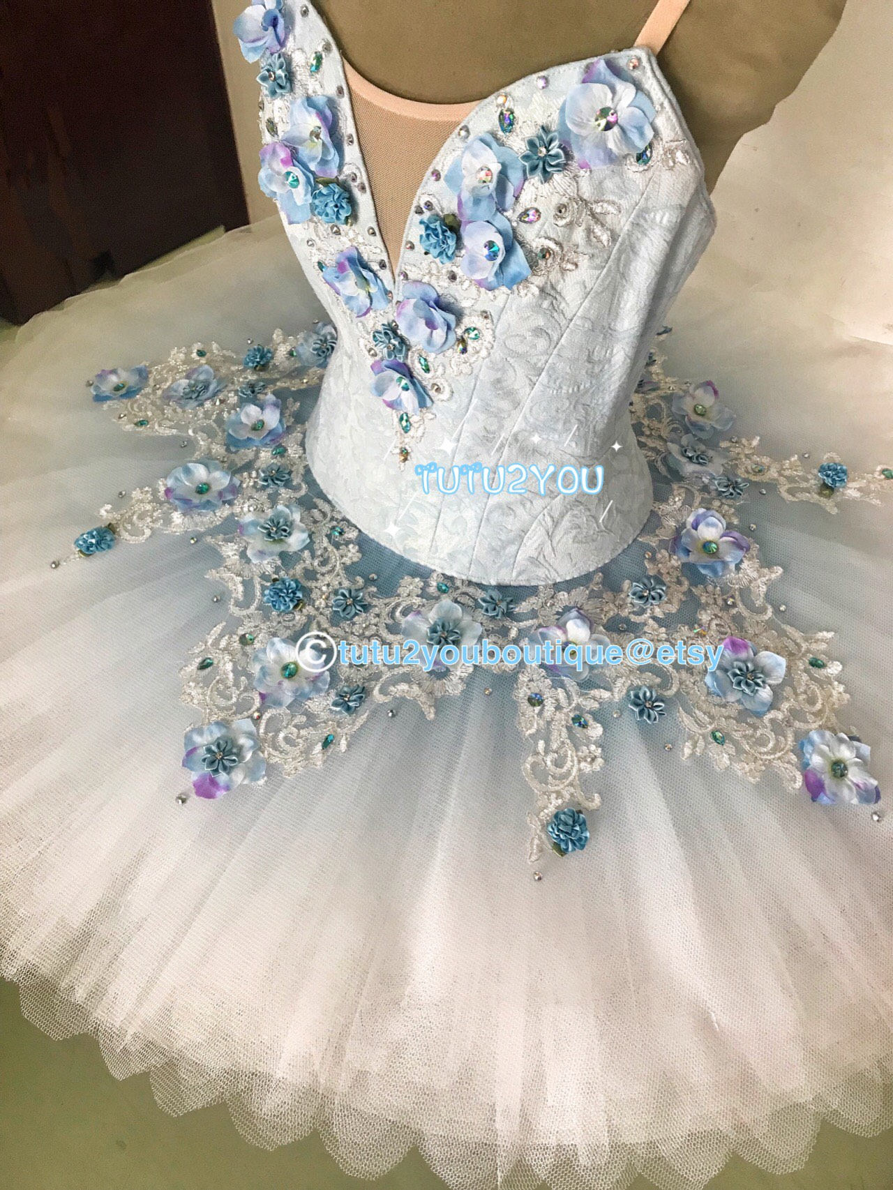 B-018 Professional Blue Platter Ballet Tutu YAGP - Etsy