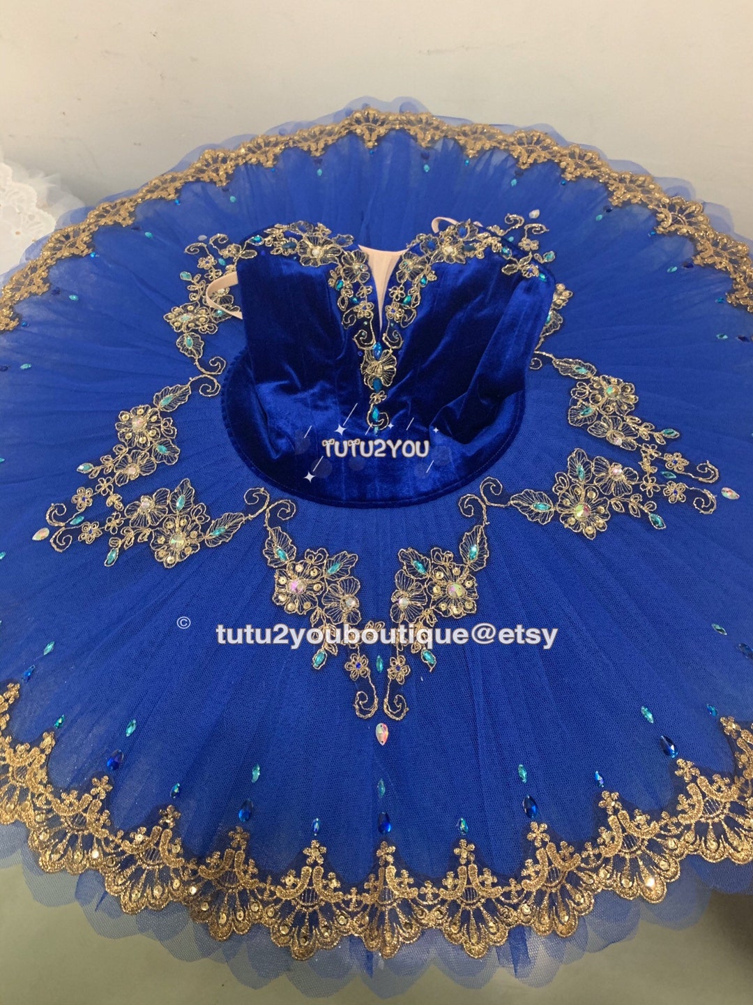 B-020 Professional Blue Platter Ballet Tutu YAGP - Etsy