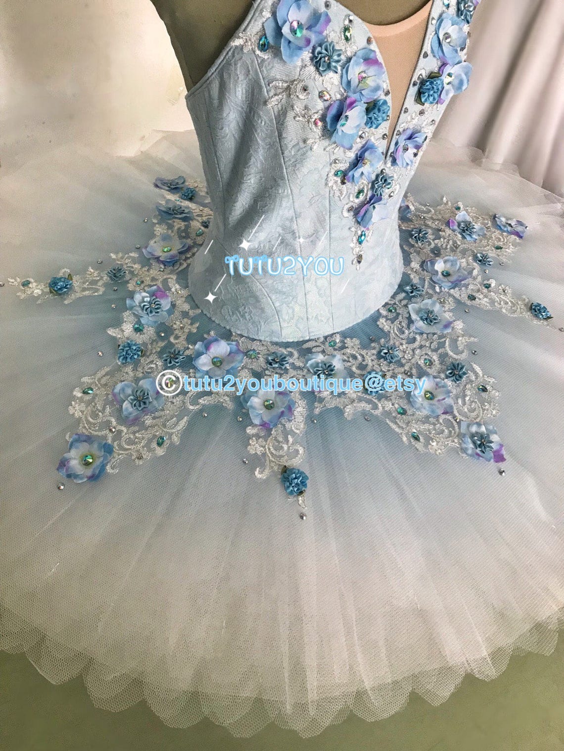 B-018 Professional Blue Platter Ballet Tutu YAGP - Etsy