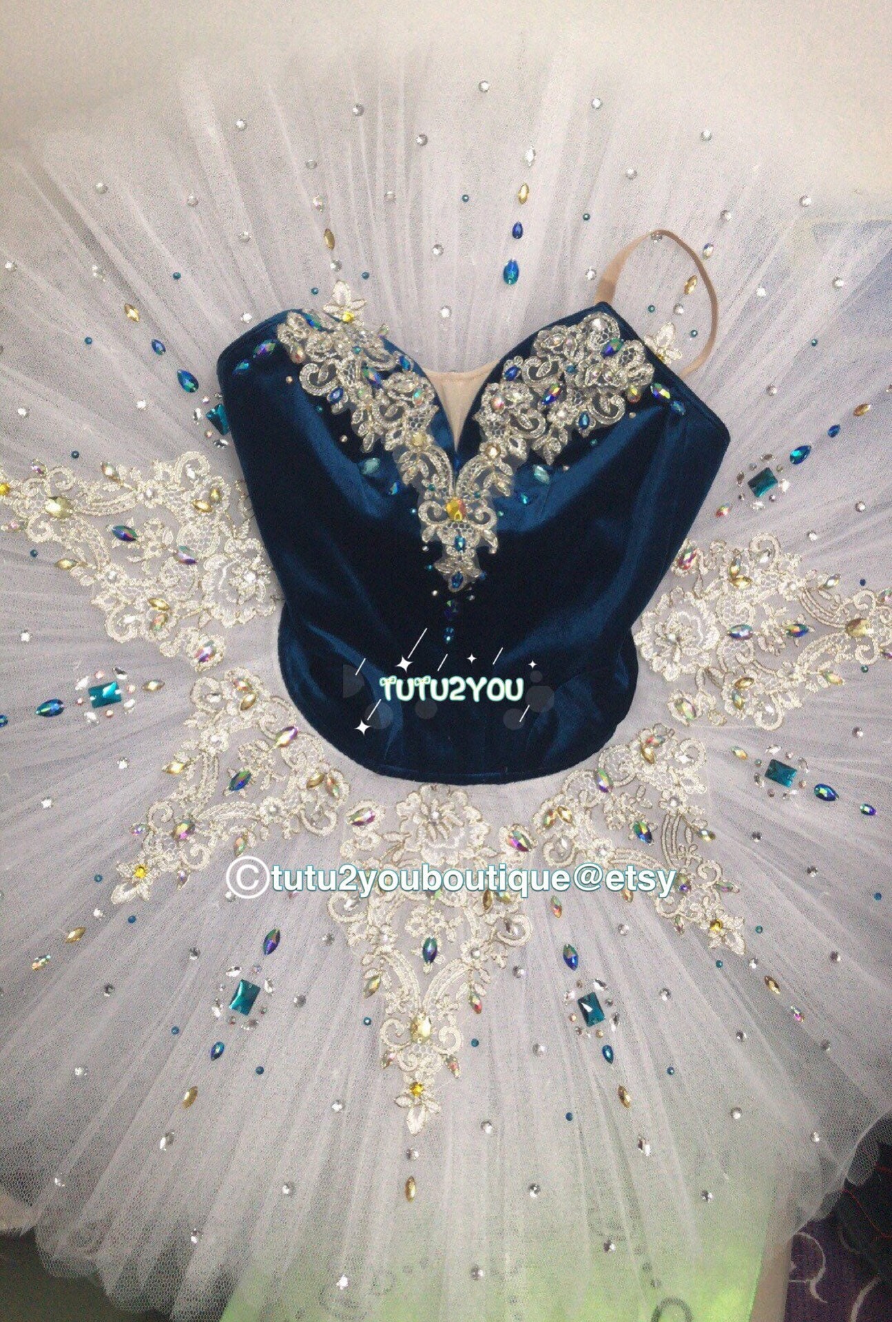 B-017 Professional Blue Platter Ballet Tutu YAGP - Etsy Australia