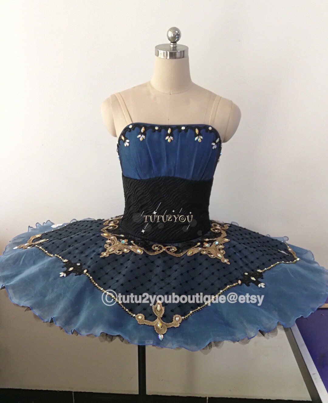 B-027 Professional Blue Platter Ballet Tutu YAGP - Etsy