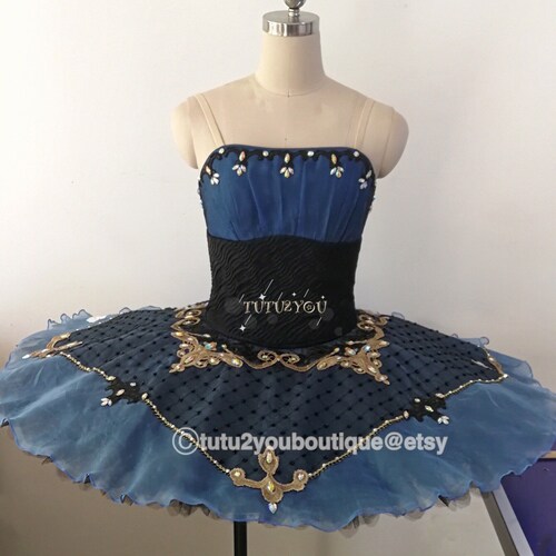 B-013 Professional Blue Platter Ballet Tutu YAGP - Etsy