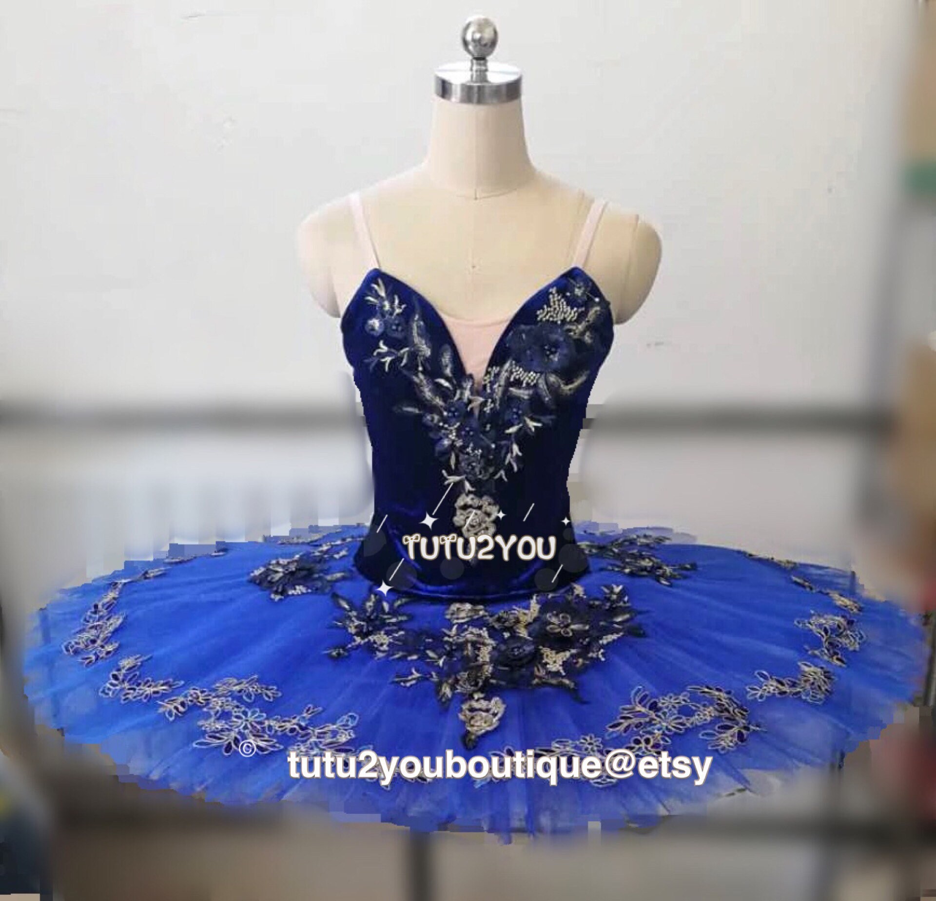B-024 Professional Blue Platter Ballet Tutu YAGP - Etsy
