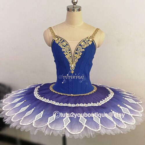 B-018 Professional Blue Platter Ballet Tutu YAGP | Etsy