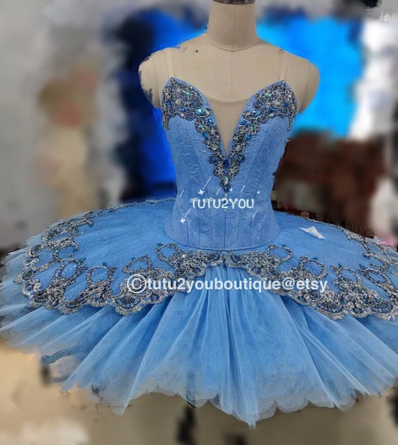 B-008 Professional Blue Platter Ballet Tutu YAGP | Etsy