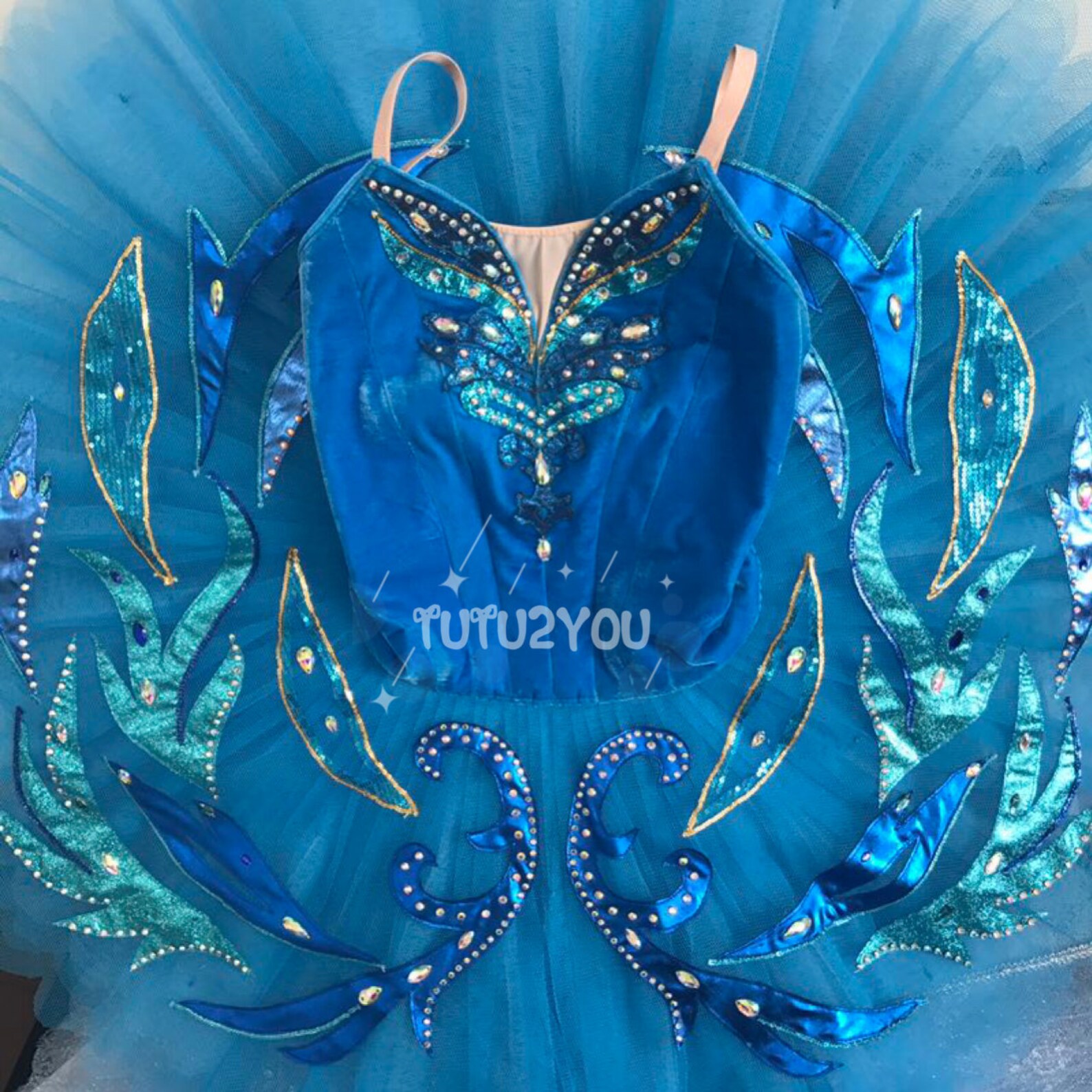B-005 Princess Florine bluebird Professional Ballet Tutu - Etsy