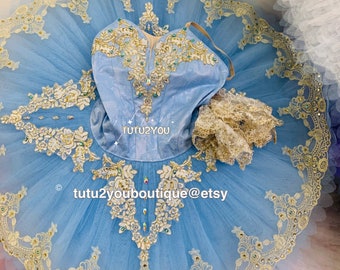 B-018 Professional Blue Platter Ballet Tutu YAGP | Etsy