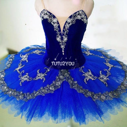 B-024 Professional Blue Platter Ballet Tutu YAGP - Etsy