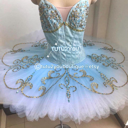 B-020 Professional Blue Platter Ballet Tutu YAGP - Etsy