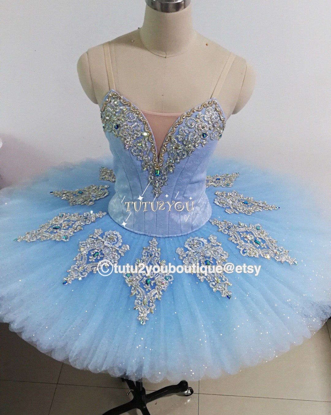 B-028 Professional Blue Platter Ballet Tutu YAGP - Etsy