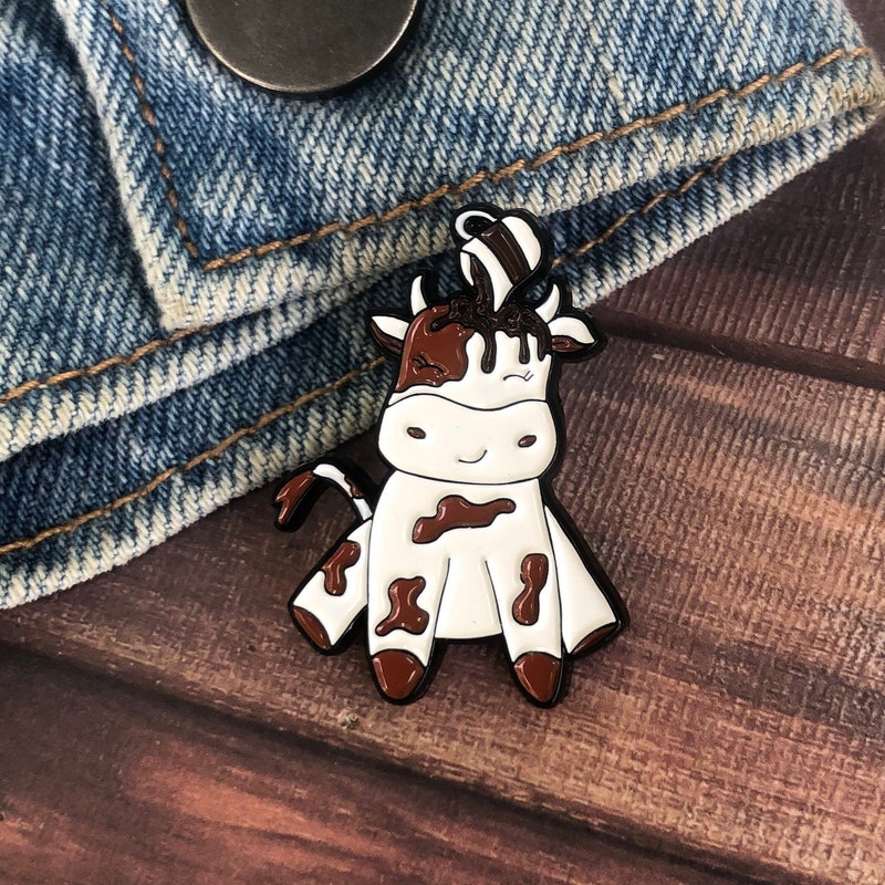 Cow Pin - Etsy