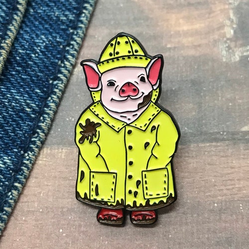 Baby Pig in Blanket Enamel Pin Gift Lapel Pin Badge - Etsy