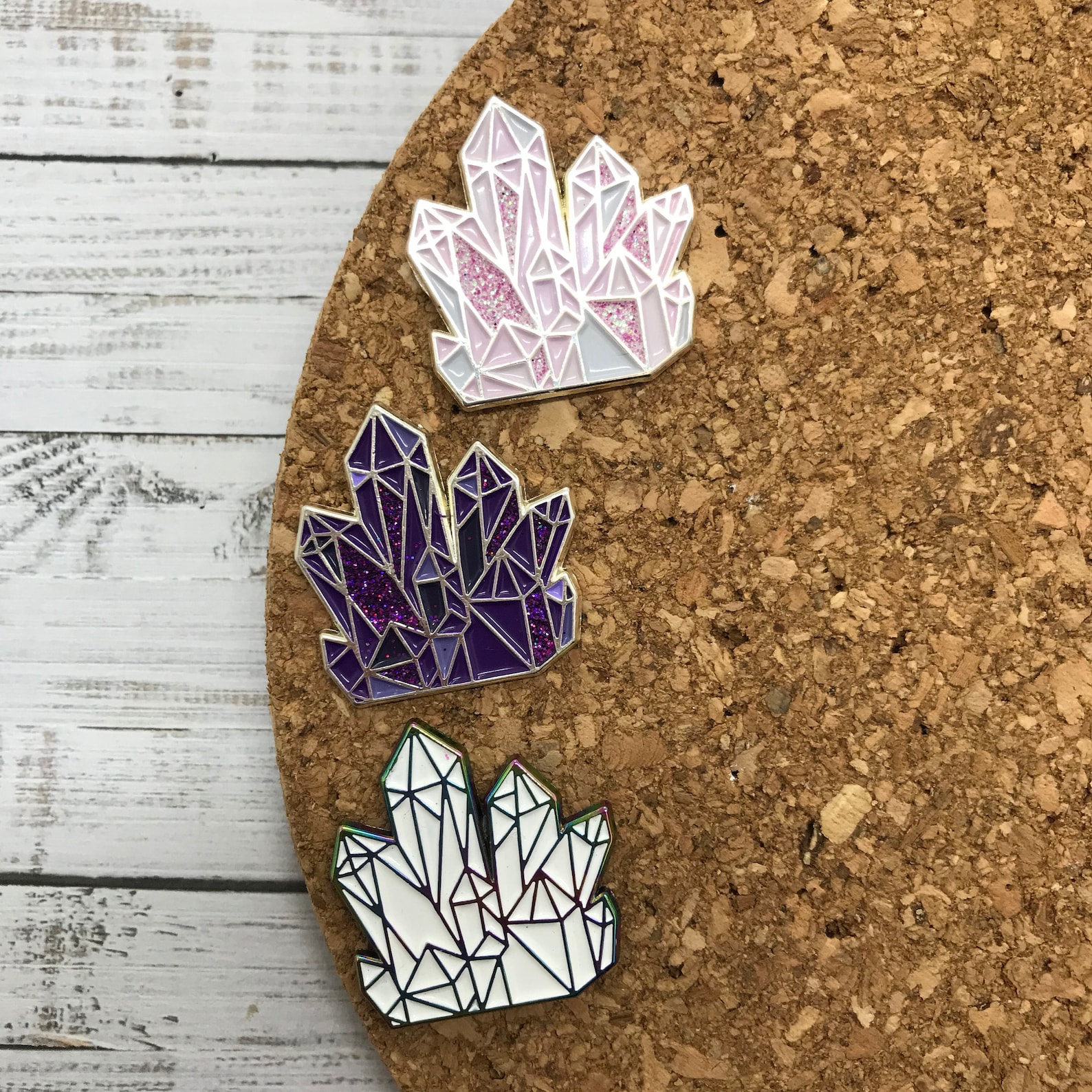 Amethyst Crystal Enamel Pin | Science Lapel Pin, Badge | Gift - Etsy