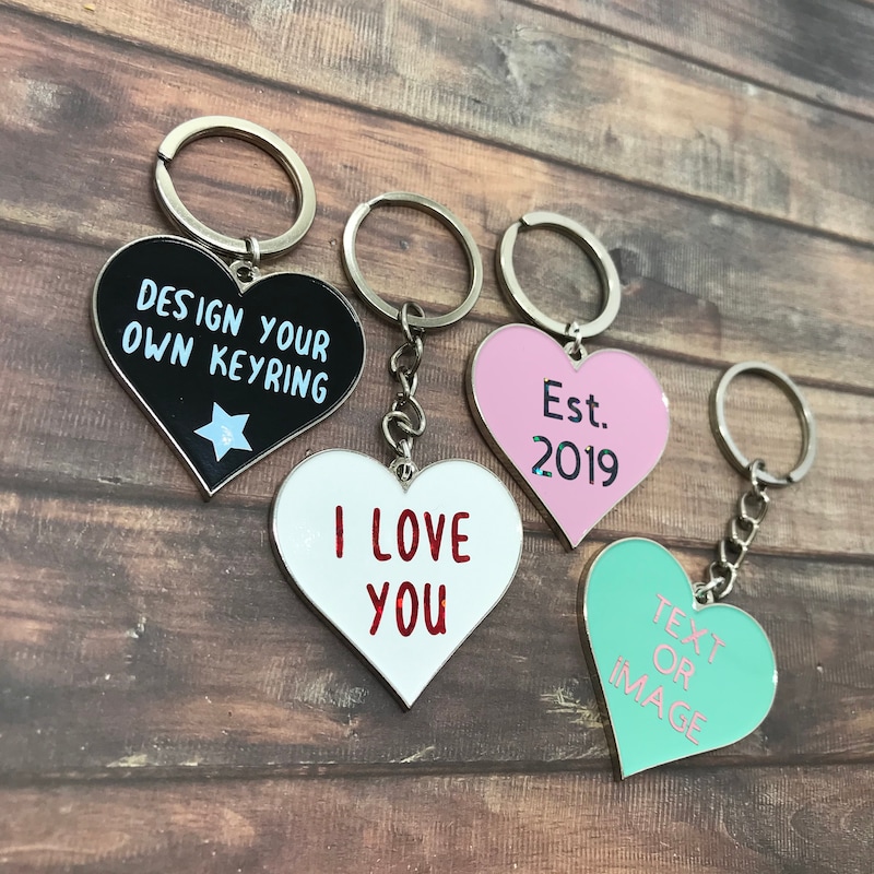 Enamel Split Keyring - Etsy UK