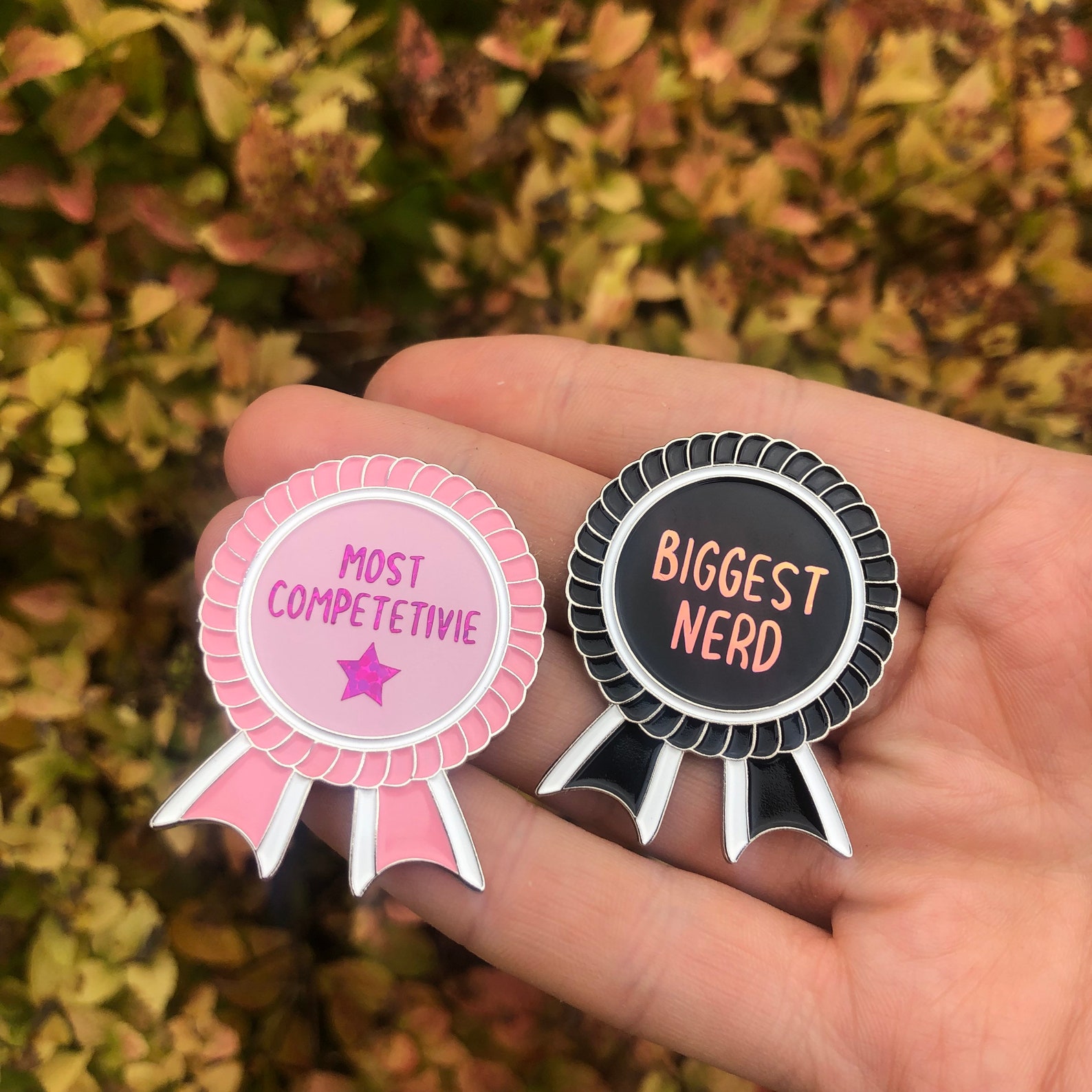 Personalised Design Your Rosette Award Enamel Pin Customised - Etsy