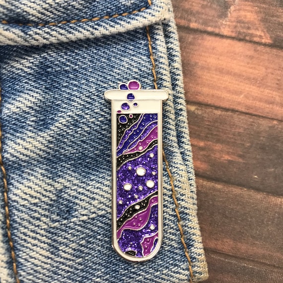 Galaxy Space Test Tube Enamel Pin Lapel Pin Badge Gift | Etsy UK