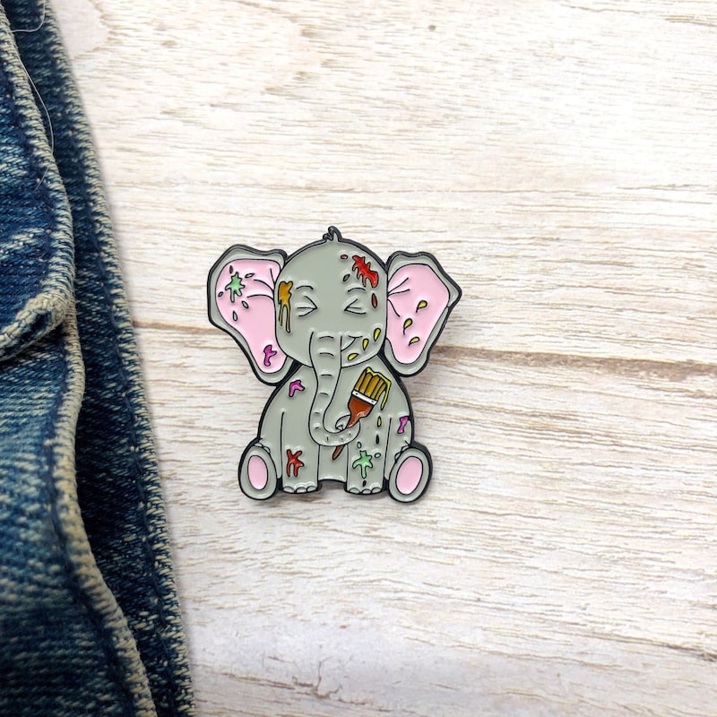 Elephant Lapel Pin - Etsy