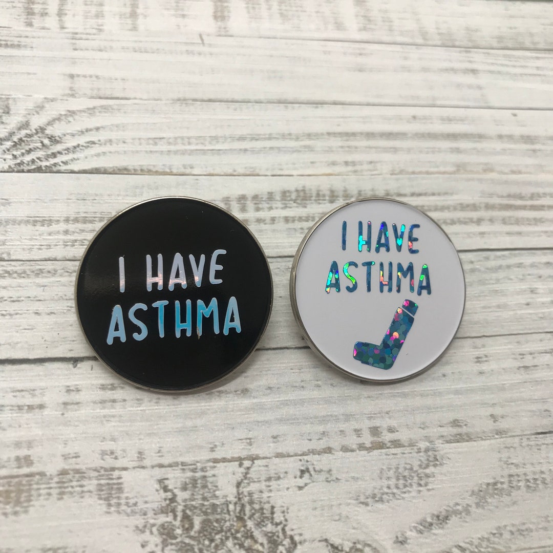 I Have Asthma Enamel Pin | Resined | Gift - Etsy
