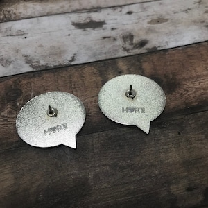 Personalised Design Your Speech Bubble Enamel Pin | Customised Pin ...