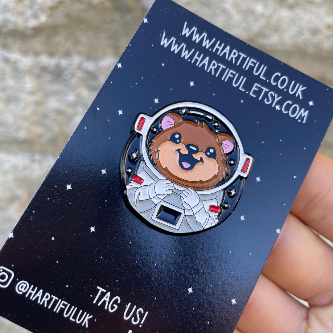 Quokka Astronaut Enamel Pin | Space Explorer | Lapel Pin, Badge | - Etsy